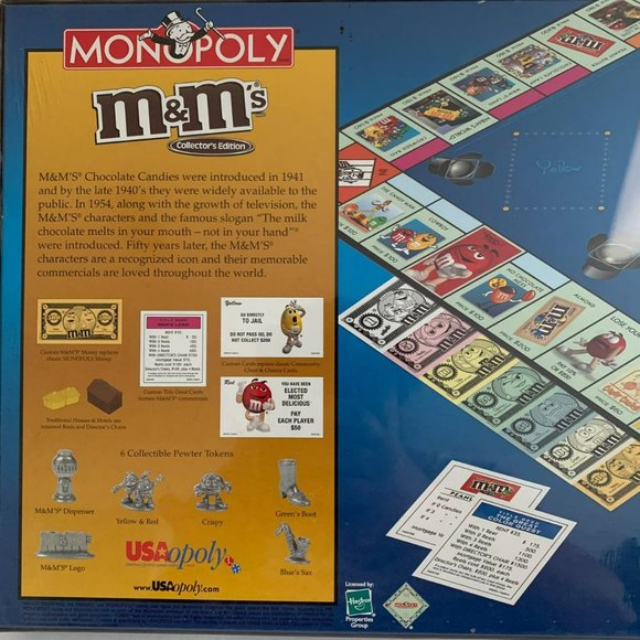 Hasbro | Games | Vintage Monopoly Mms Chocolate Candy Collectors ...